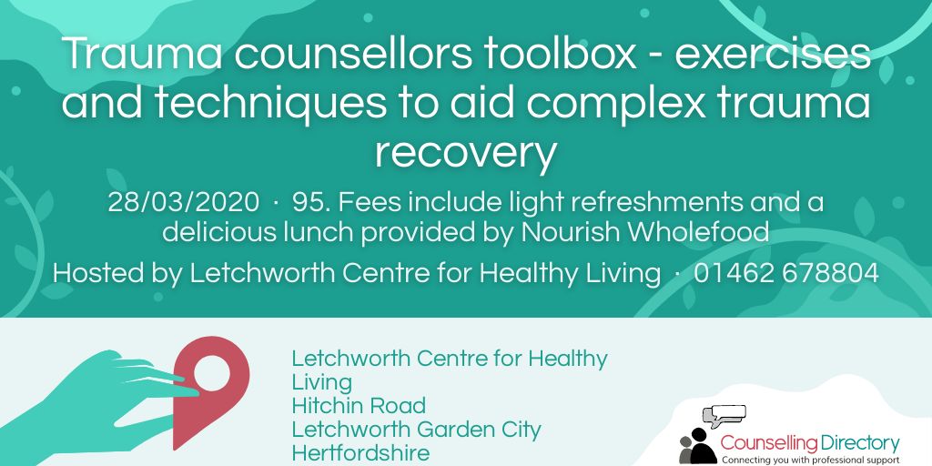 Local events - Trauma counsellor’s toolbox - exercises and t ...