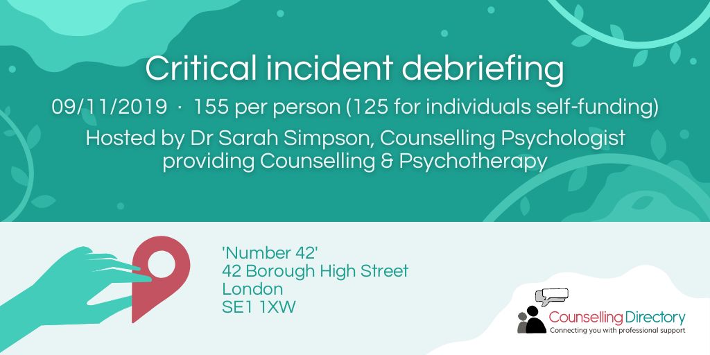 Local events - Critical incident debriefing - Counselling Directory