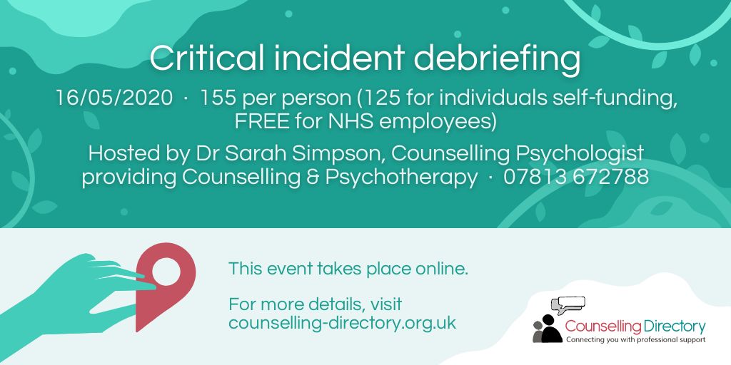 Local events - Critical incident debriefing - Counselling Directory