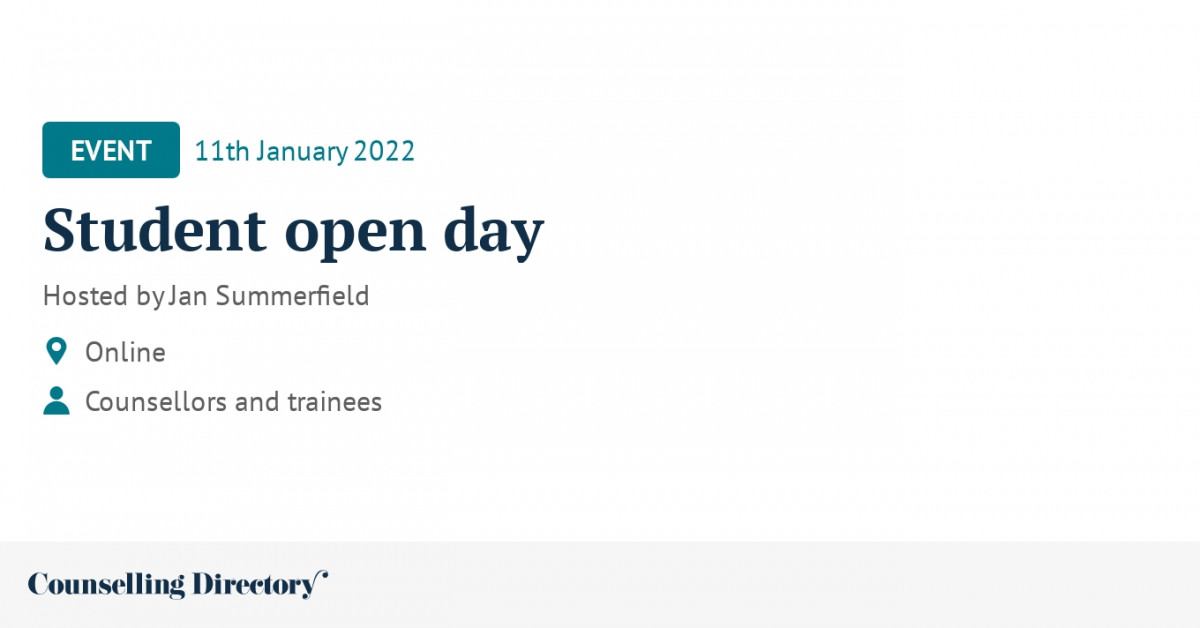 Student open day - Counselling Directory