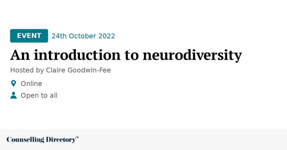 An introduction to neurodiversity - Counselling Directory