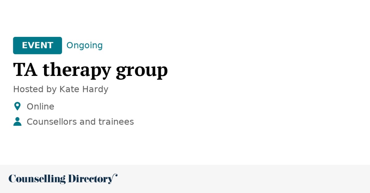 TA therapy group - Counselling Directory