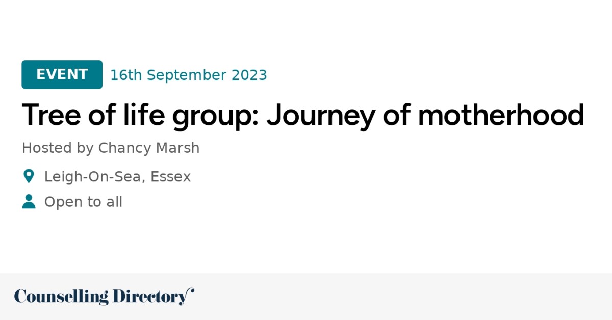 Tree of life group: Journey of motherhood - Counselling Directory