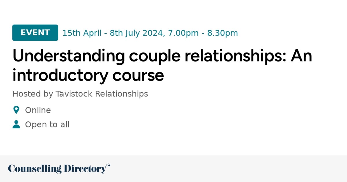 Understanding couple relationships: An introductory course ...