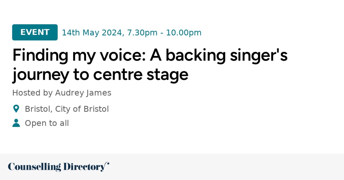 Finding my voice: A backing singer's journey to centre stage ...