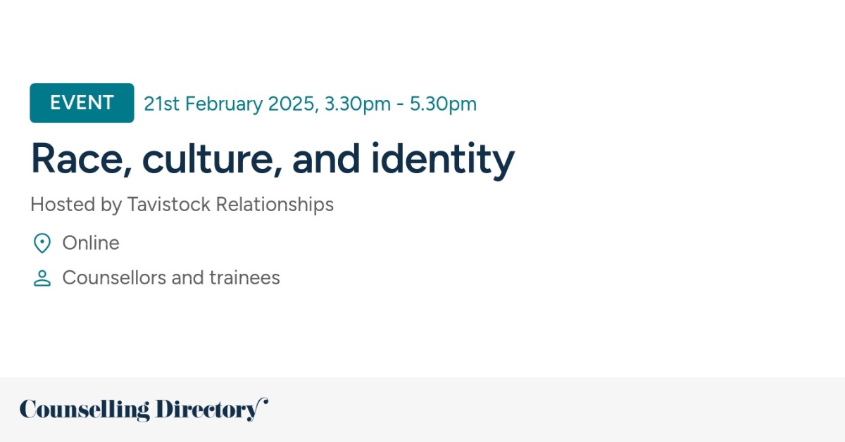 Race, culture, and identity - Counselling Directory