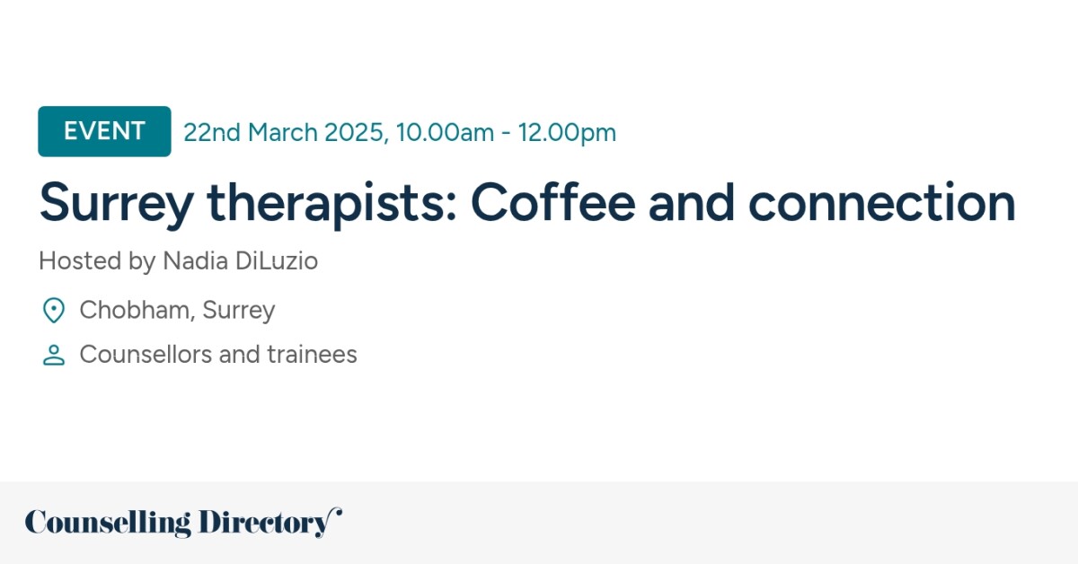 Surrey therapists: Coffee and connection - Counselling Directory