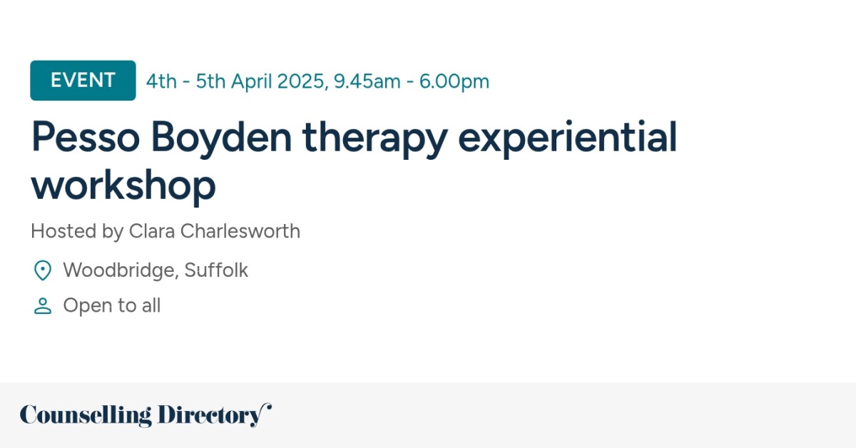 Pesso Boyden therapy experiential workshop - Counselling Directory