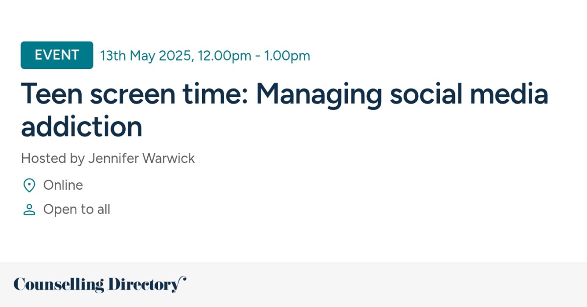 Teen screen time: Managing social media addiction - Counselling Directory