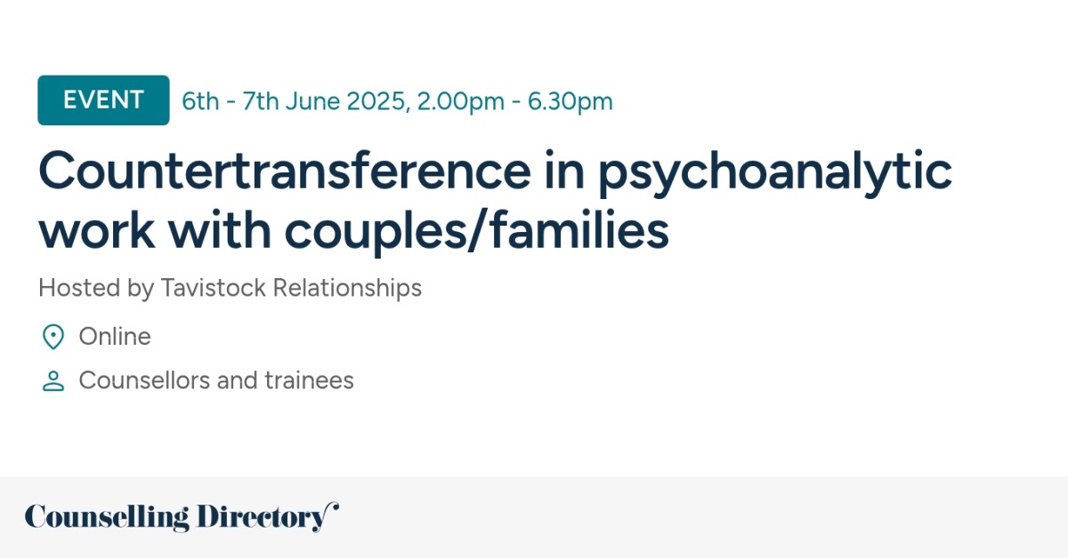 Countertransference in psychoanalytic work with couples/fami ...