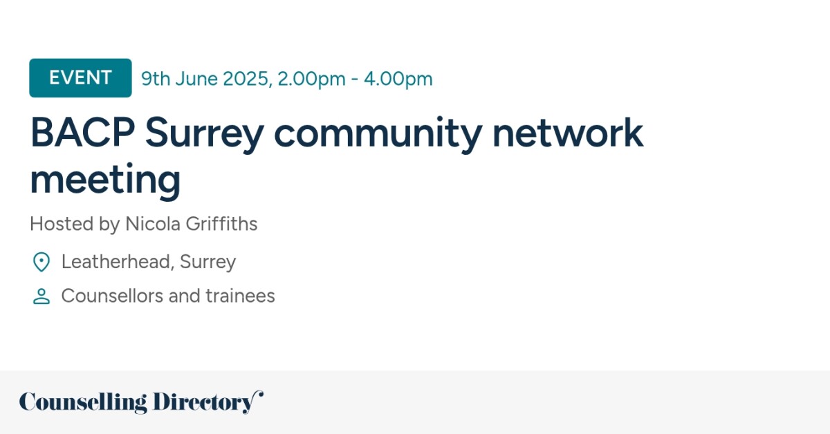 BACP Surrey community network meeting - Counselling Directory