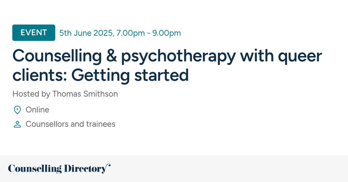 Counselling & psychotherapy with queer clients: Getting star ...