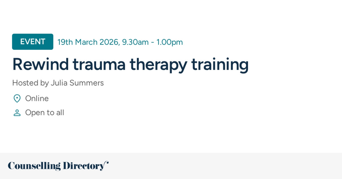 Rewind trauma therapy training - Counselling Directory