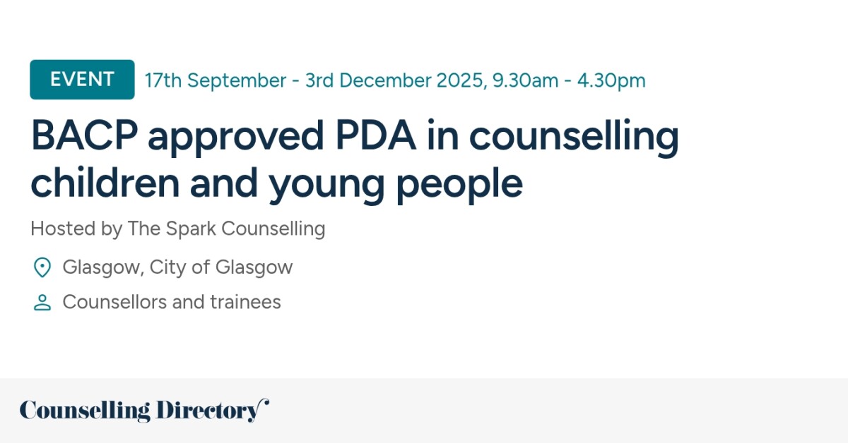 BACP approved PDA in counselling children and young people ...
