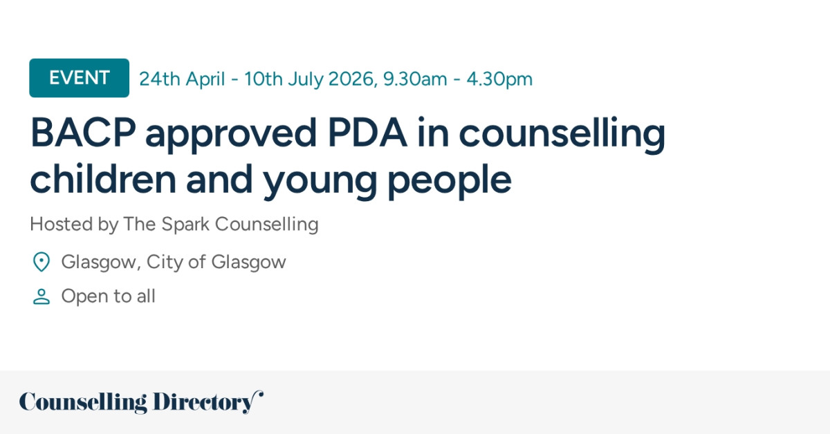 BACP approved PDA in counselling children and young people ...