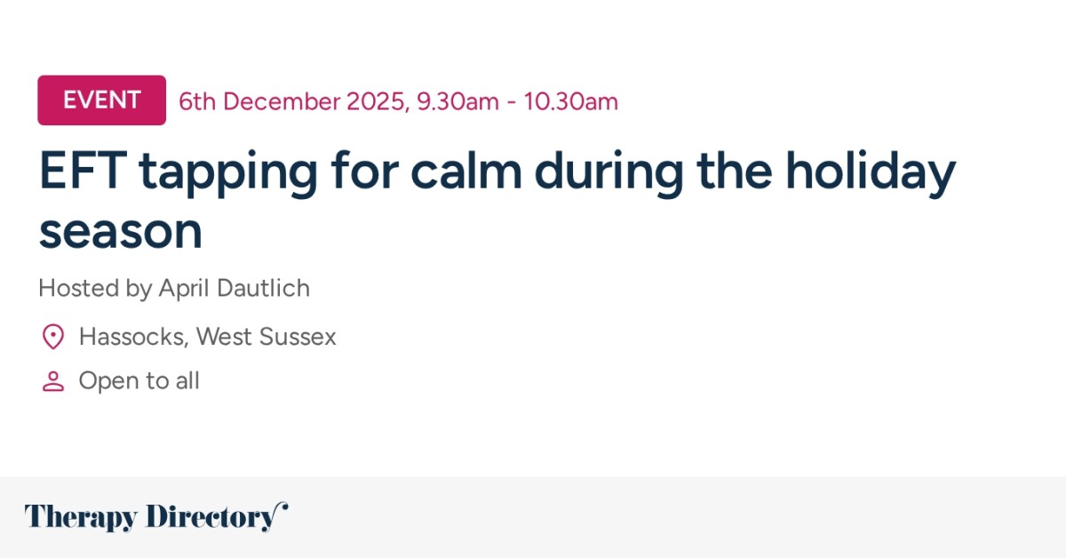 EFT tapping for calm during the holiday season - Therapy Directory